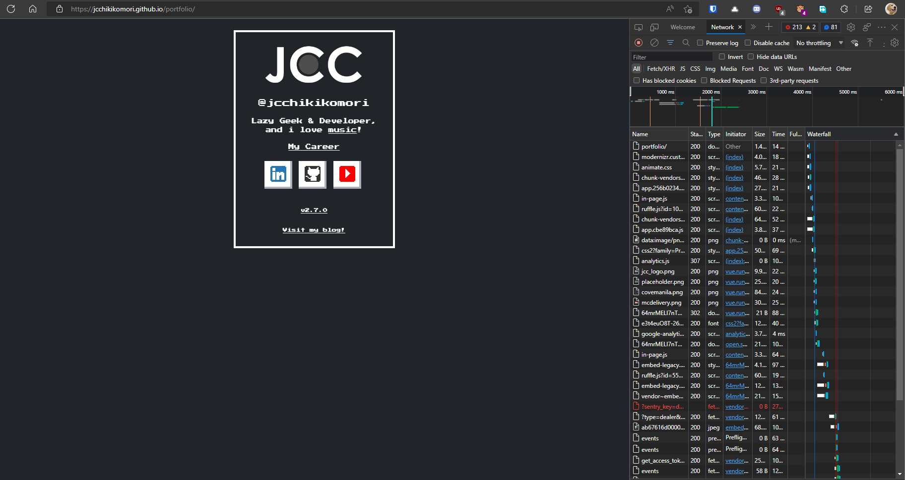 The nes.css file shouldn't be there · Issue #33 · jcchikikomori/portfolio · GitHub