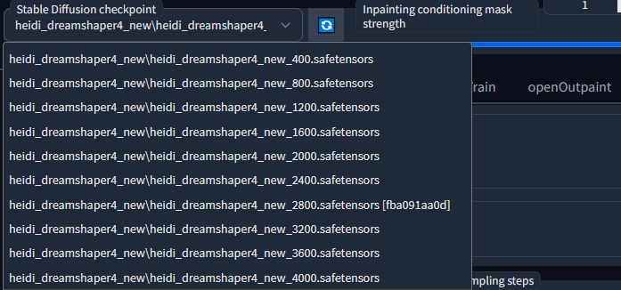 Stable Diffusion checkpoints are not fully displayed · AUTOMATIC1111 ...