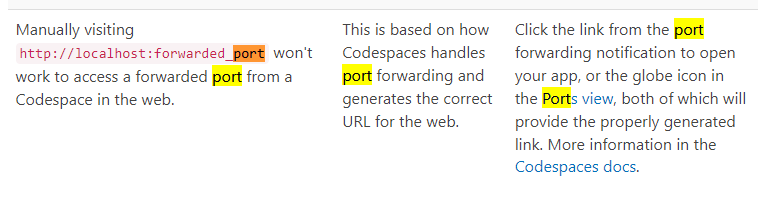 Codespaces doesn't respect "Remote: Local Forward Port" vscode setting · community · Discussion ...