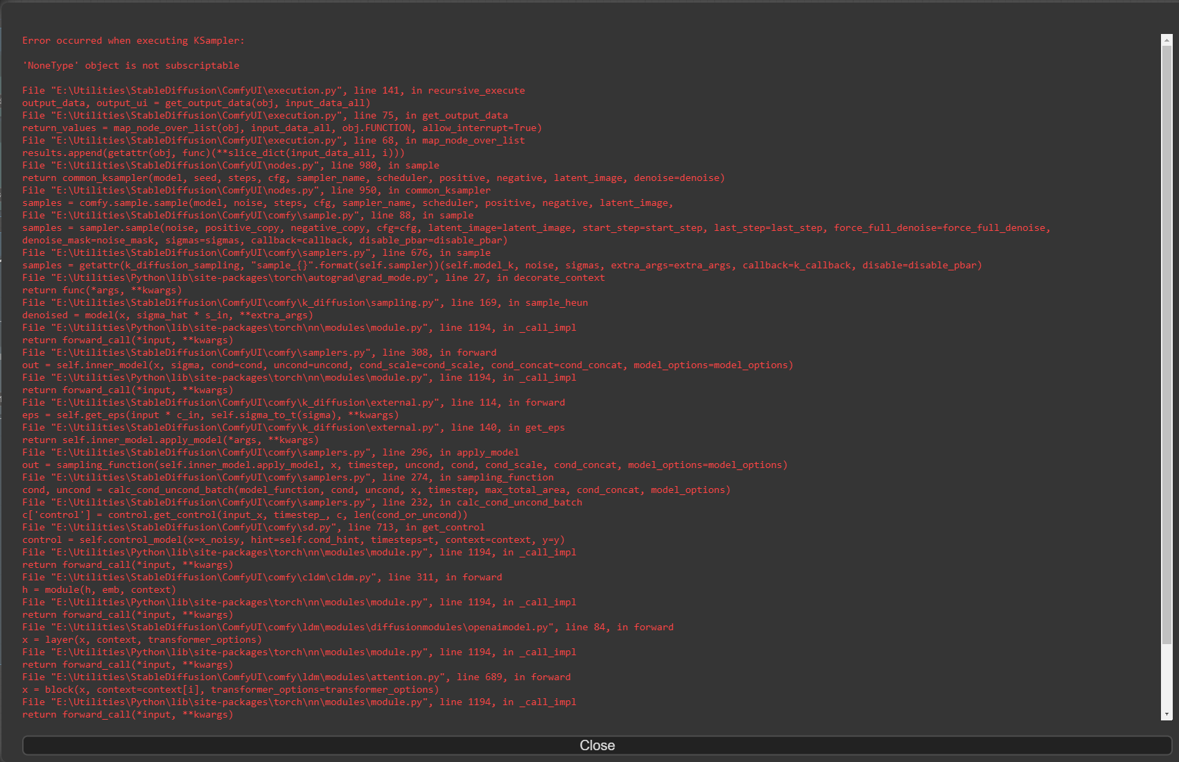 Error when using OpenPose / ControlNet · Issue #791 · comfyanonymous/ComfyUI · GitHub