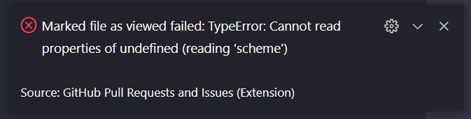 Marked file as viewed failed: TypeError: Cannot read properties of ...