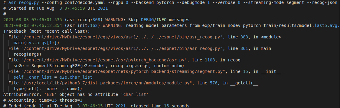 Streaming decoding with Transducer model on ESPNETv1 · Issue #3402 · espnet/espnet · GitHub