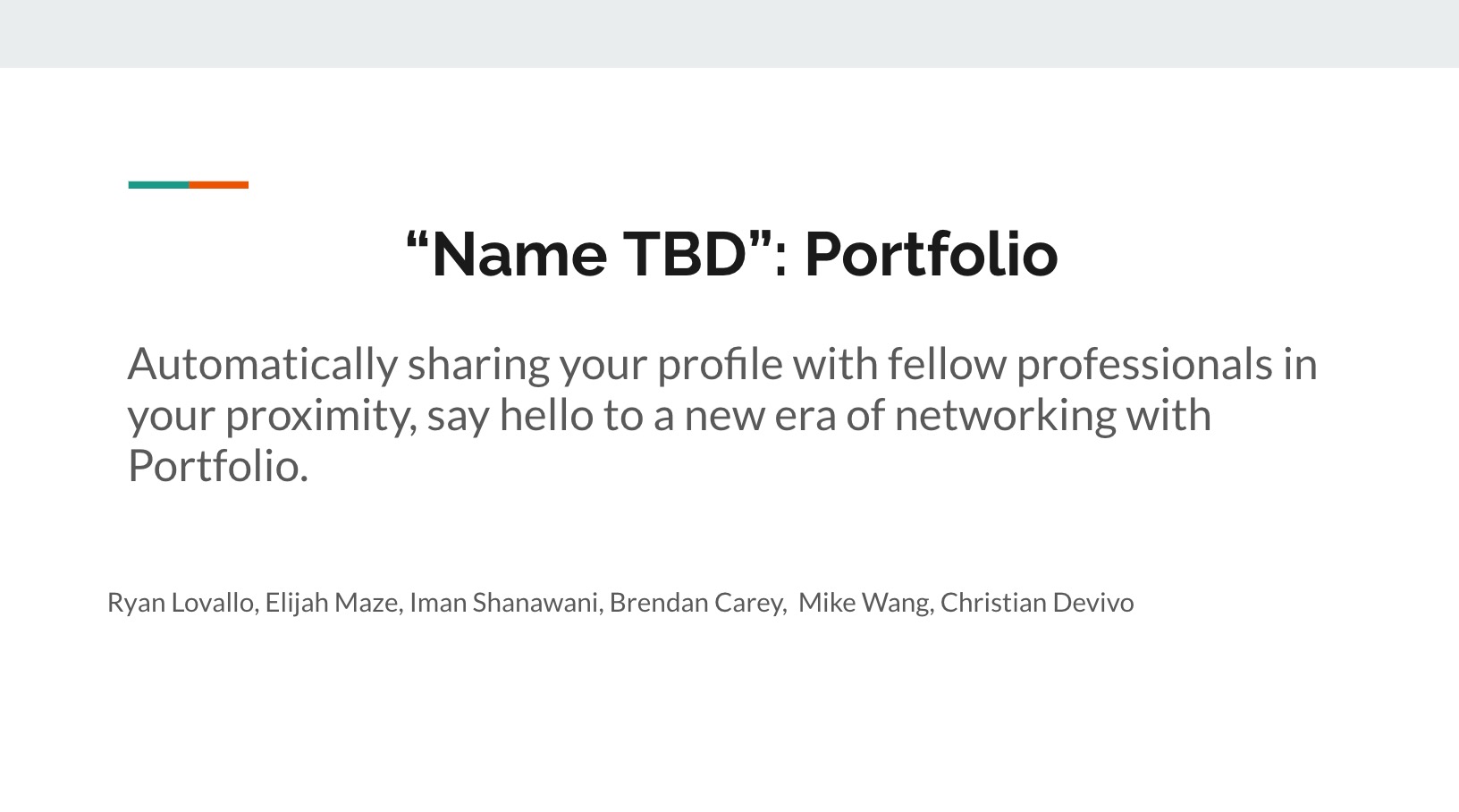 GitHub - ryanlovallo/NameTBD: Repo for Portfolio app for team Name TBD