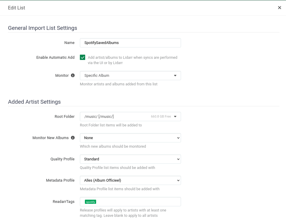Spotify Saved Albums import list doesn't monitor albums of artists already in library · Issue ...