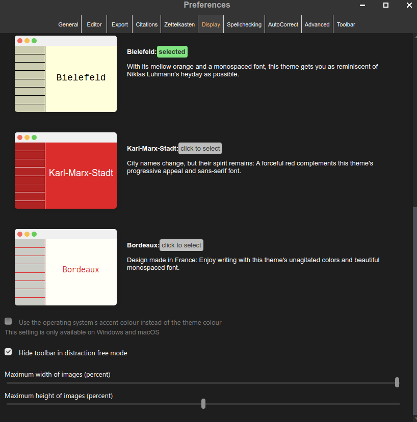 Toolbar still shown in full screen distraction free mode · Issue #3999 · Zettlr/Zettlr · GitHub