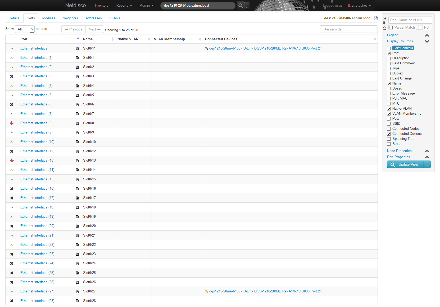 netdisco incorrectly lists ports for d-link switch DES-1210-28 · Issue #306 · netdisco/snmp-info ...