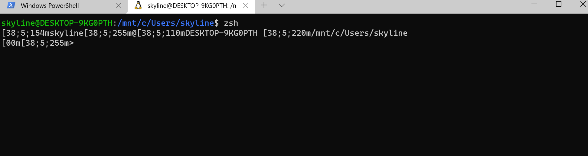 Zsh produces escape sequences as they were actual strings. · Issue ...