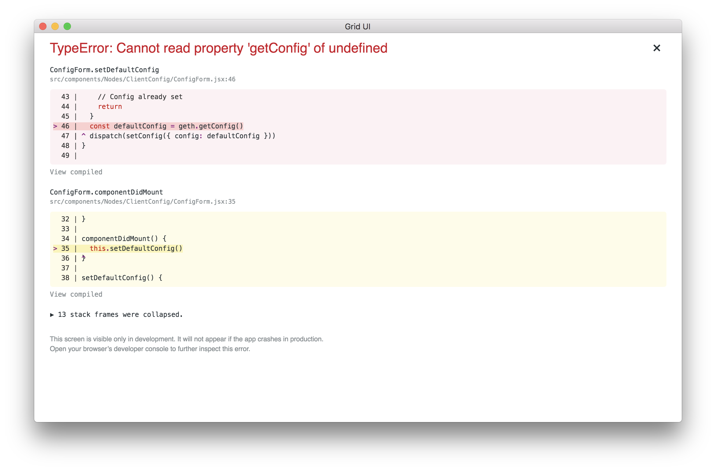 bug: Settings tab always presenting error · Issue #164 · ethereum/grid · GitHub