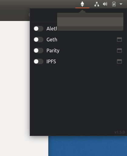 Menubar context menu options does not appear on ubuntu · Issue #398 · ethereum/grid · GitHub