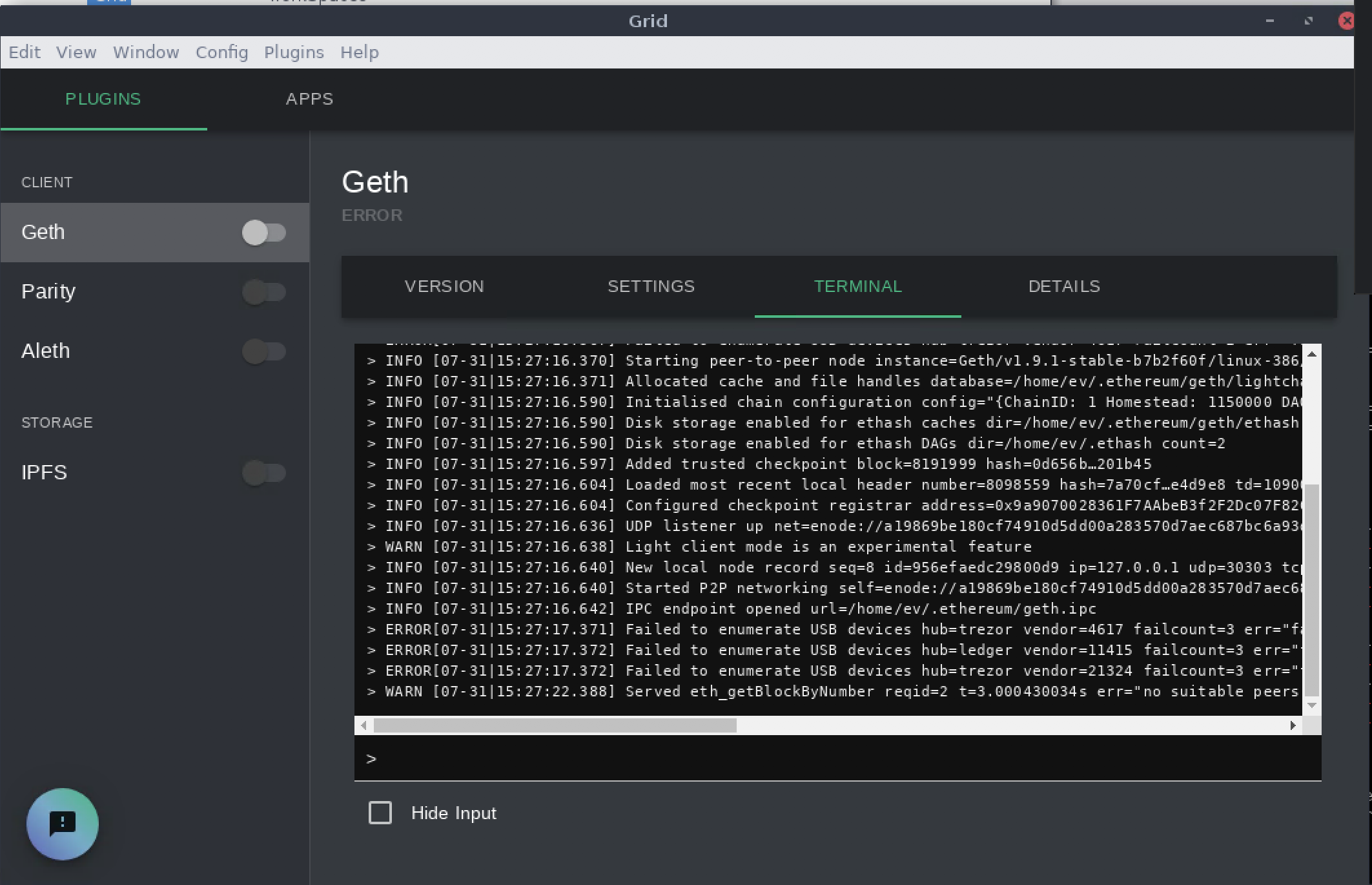 Non-fatal errors are being treated as such · Issue #401 · ethereum/grid · GitHub
