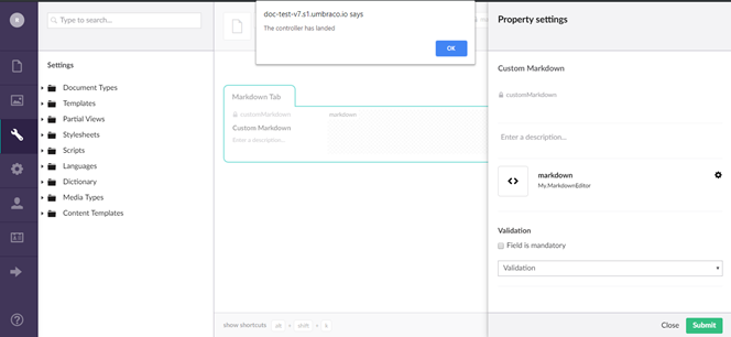 Custom Dashboard tutorial not working in v8 · Issue #1539 · umbraco/UmbracoDocs · GitHub