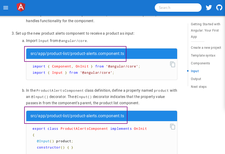 Error in getting started documentation · Issue #34669 · angular/angular · GitHub
