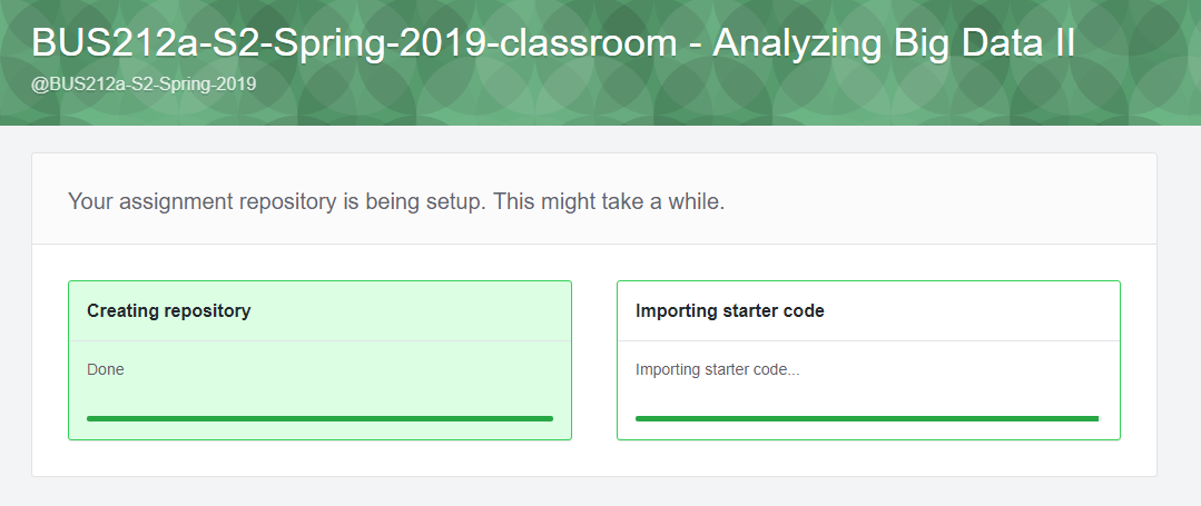 GitHub classroom repo setup never · Issue #1752 · github-education-resources/classroom · GitHub