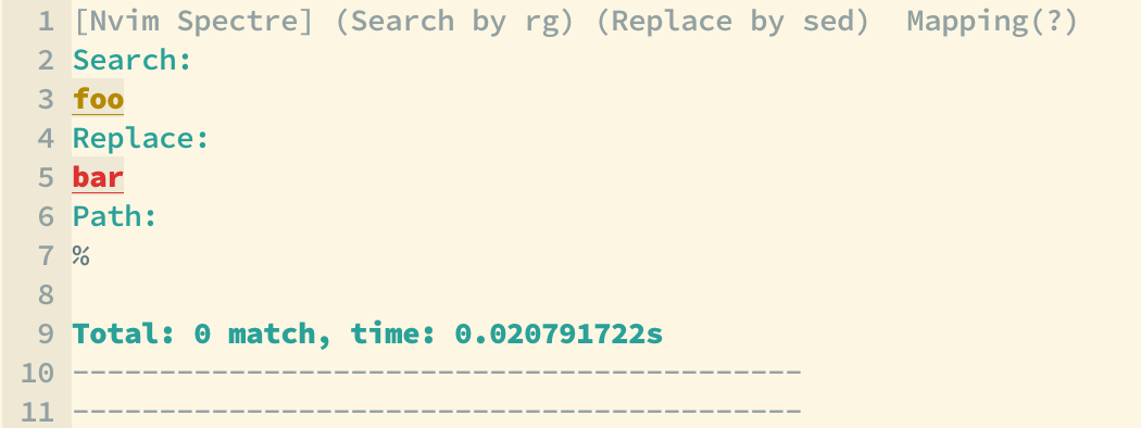 [Feature] Define % in path to search in current file · Issue #13 · nvim-pack/nvim-spectre · GitHub