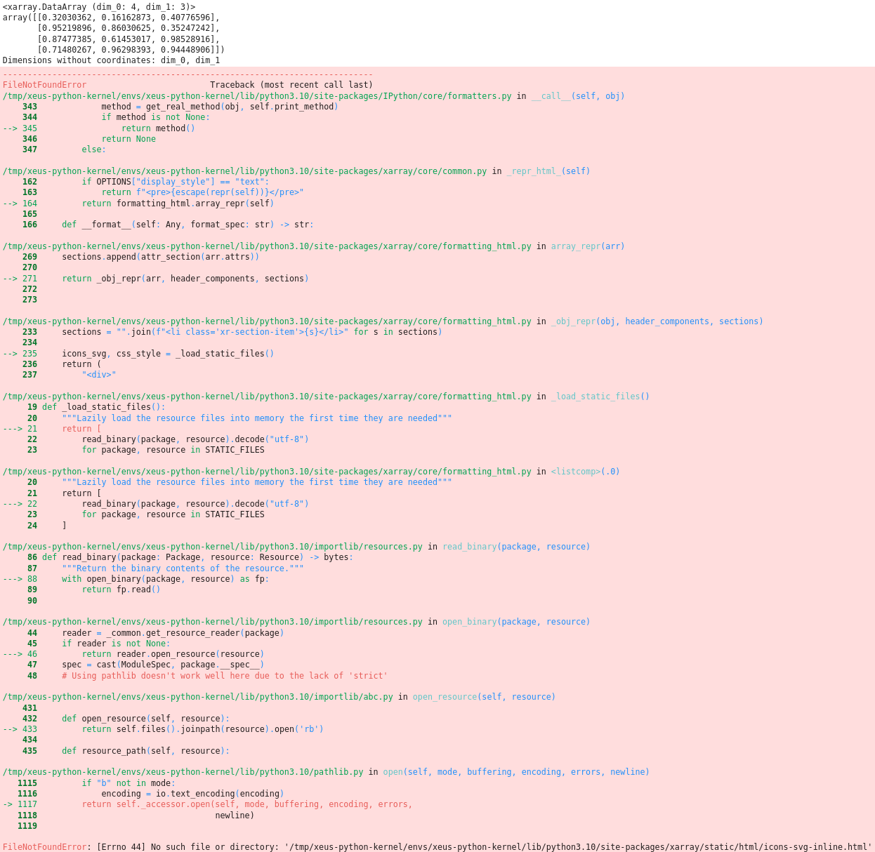 Xarray HTML repr · Issue #760 · jupyterlite/jupyterlite · GitHub