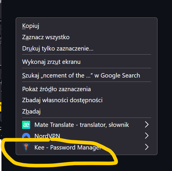 Unable to remove Kee entry from Firefox' context menu · Issue #321 · kee-org/browser-addon · GitHub