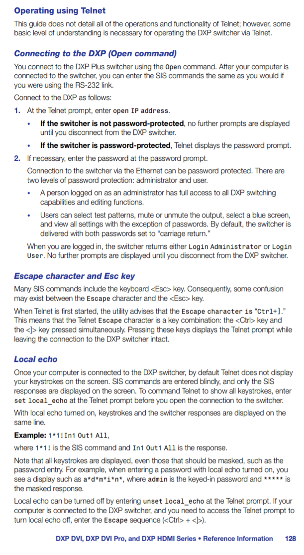 Module request: extron dxp matrix switcher · Issue #545 · bitfocus/companion · GitHub