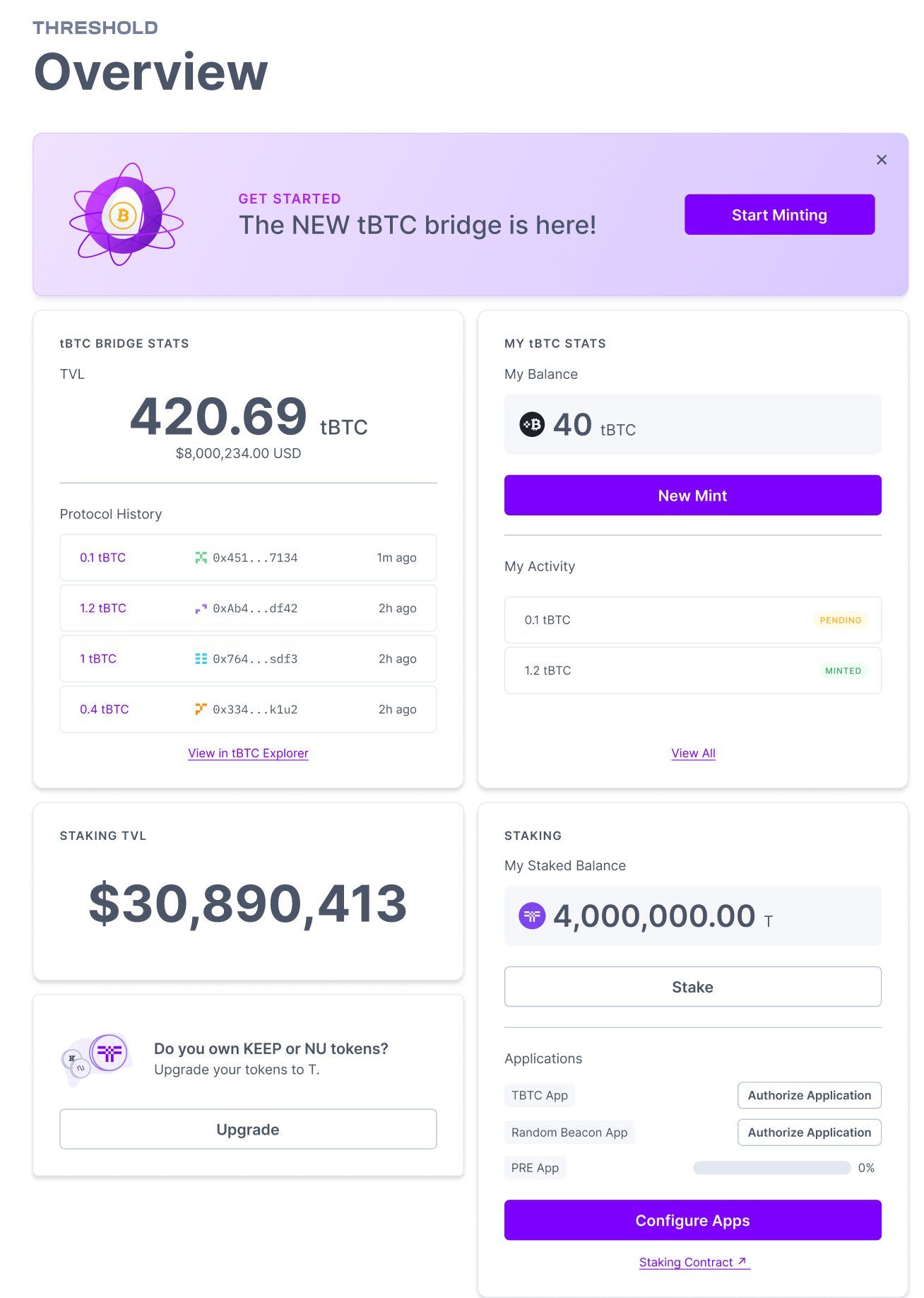 Links to recent deposits in dApp · Issue #458 · threshold-network/token-dashboard · GitHub