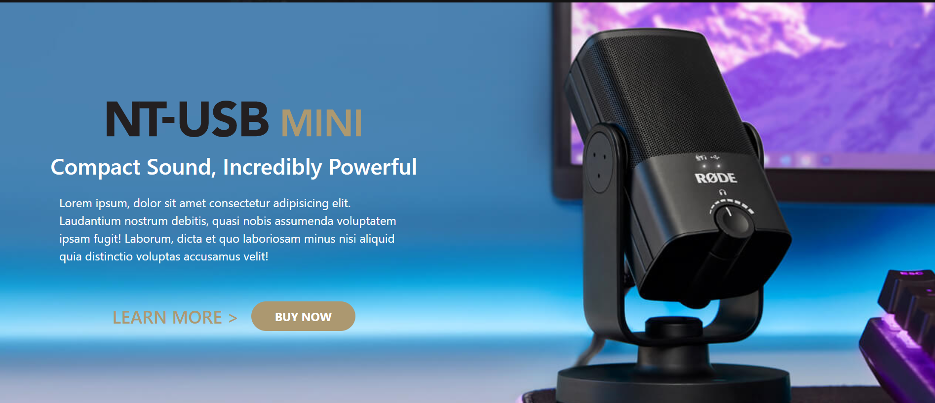 GitHub - Bharath7893/Rode-Clone: Built Rode Static homepage using HTML and tailwind CSS.