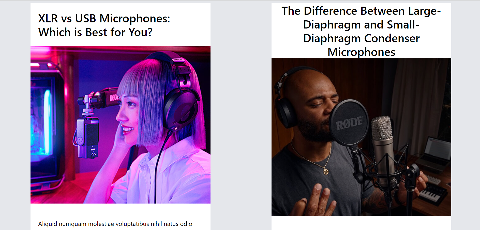 GitHub - Bharath7893/Rode-Clone: Built Rode Static homepage using HTML and tailwind CSS.