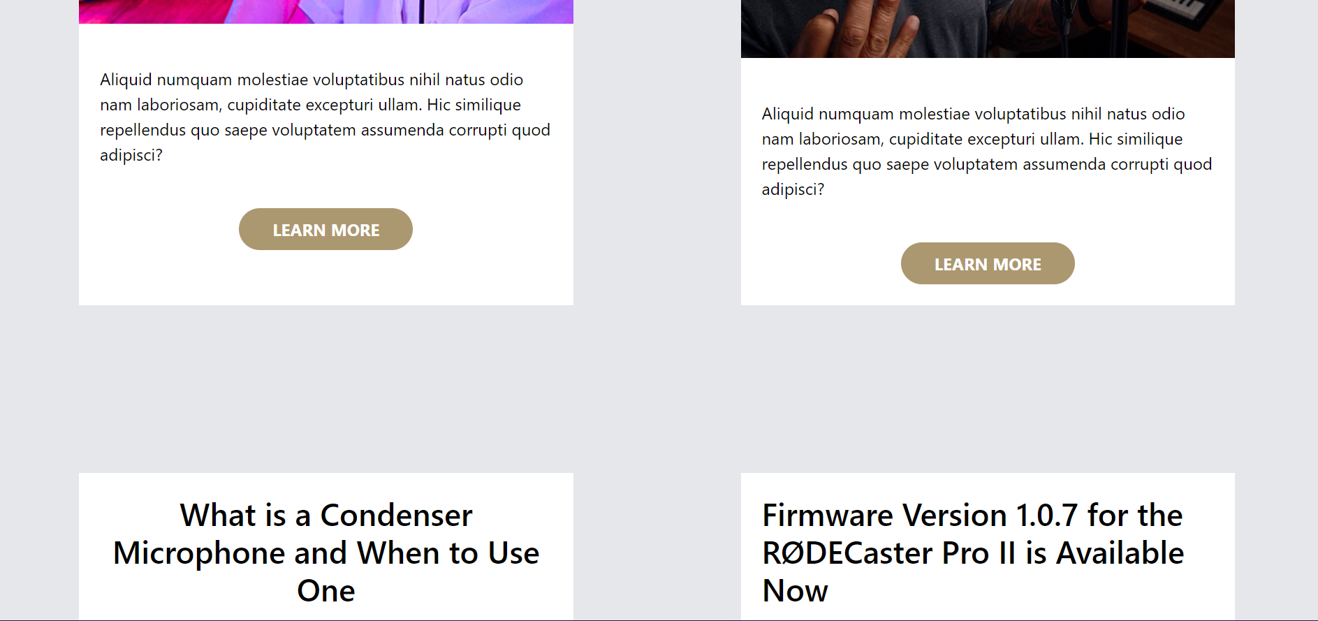 GitHub - Bharath7893/Rode-Clone: Built Rode Static homepage using HTML and tailwind CSS.