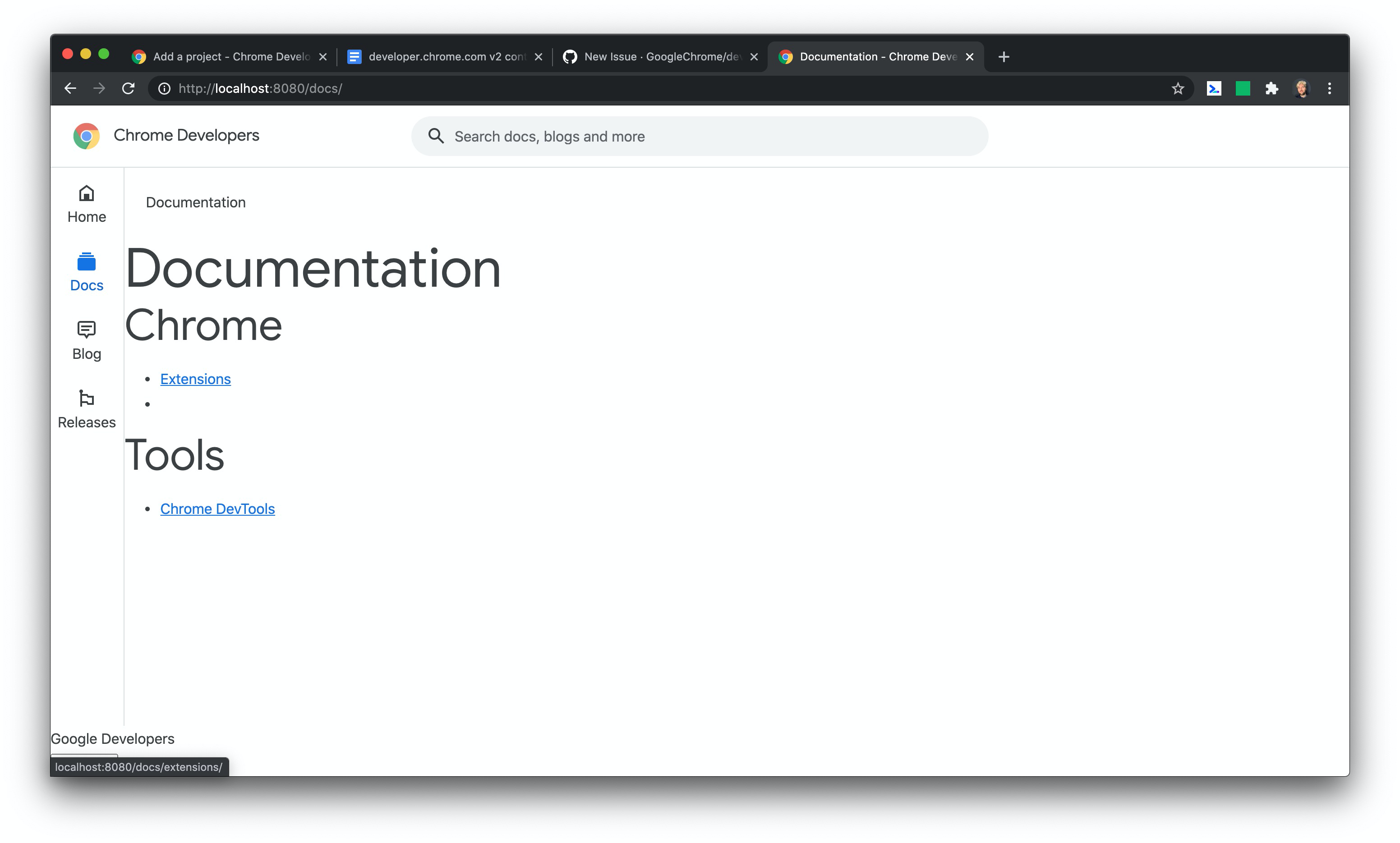 Suggestions for the "add a project" guide · Issue #94 · GoogleChrome/developer.chrome.com · GitHub