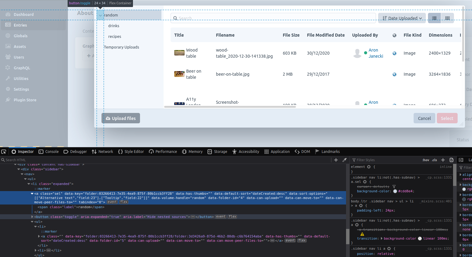 Accessibility of assets field UI in entries · Issue #7366 · craftcms/cms · GitHub