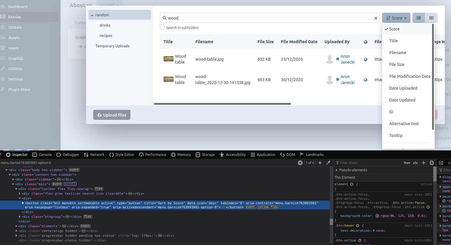 Accessibility of assets field UI in entries · Issue #7366 · craftcms/cms · GitHub