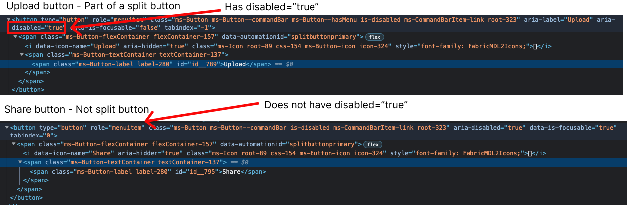 [Bug]: Disabled state not consistently applied across command bar items · Issue #27536 ...