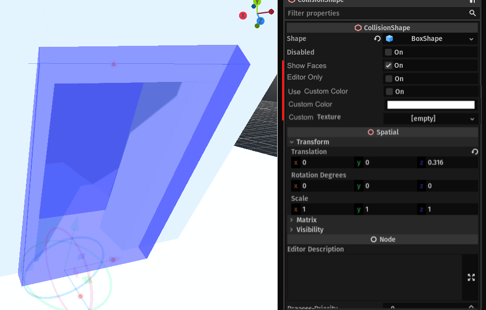 More configurable/custom colors for visible collision shapes debug option (already implemented ...