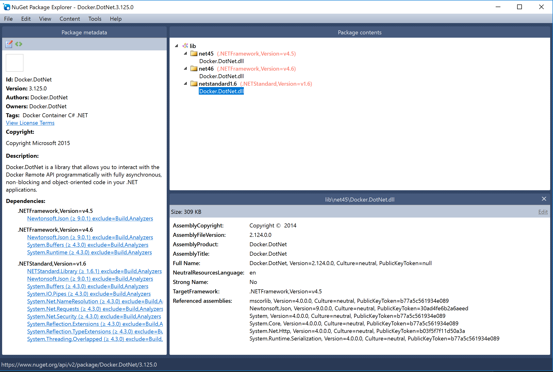 Nuget Package 3125 Has The Previous Dll Version Inside · Issue 279 · Dotnetdockerdotnet · Github