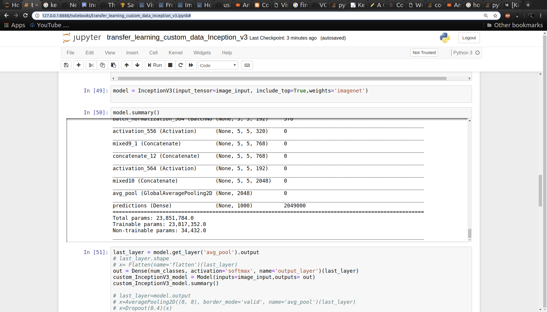 Error With Input Tensor While Using Inceptionv3 For Transfer Learning · Issue 12685 · Keras
