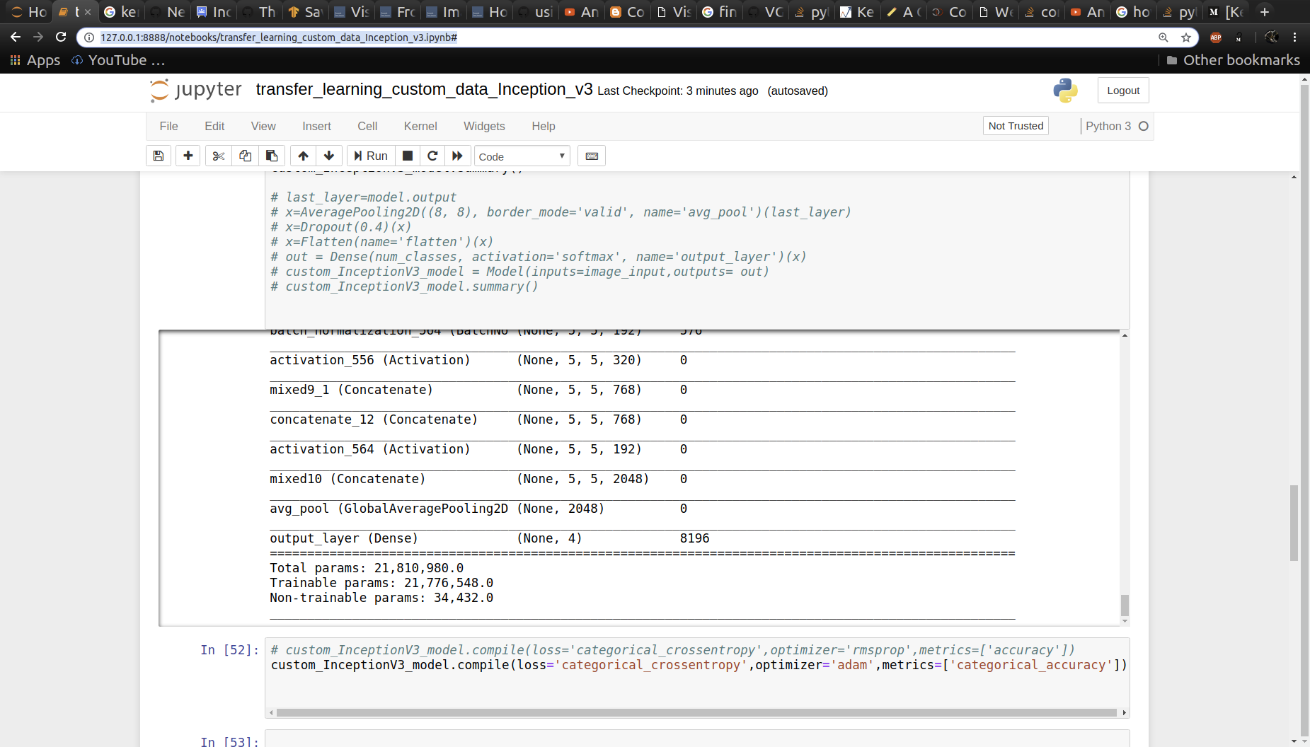 Error With Input Tensor While Using Inceptionv3 For Transfer Learning · Issue 12685 · Keras
