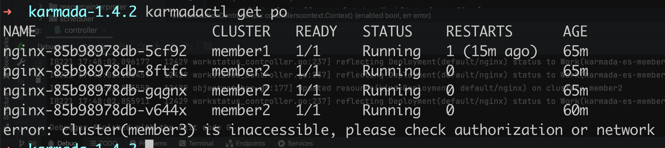 Karmada can't update resource status when cluster is false · Issue #2989 · karmada-io/karmada ...