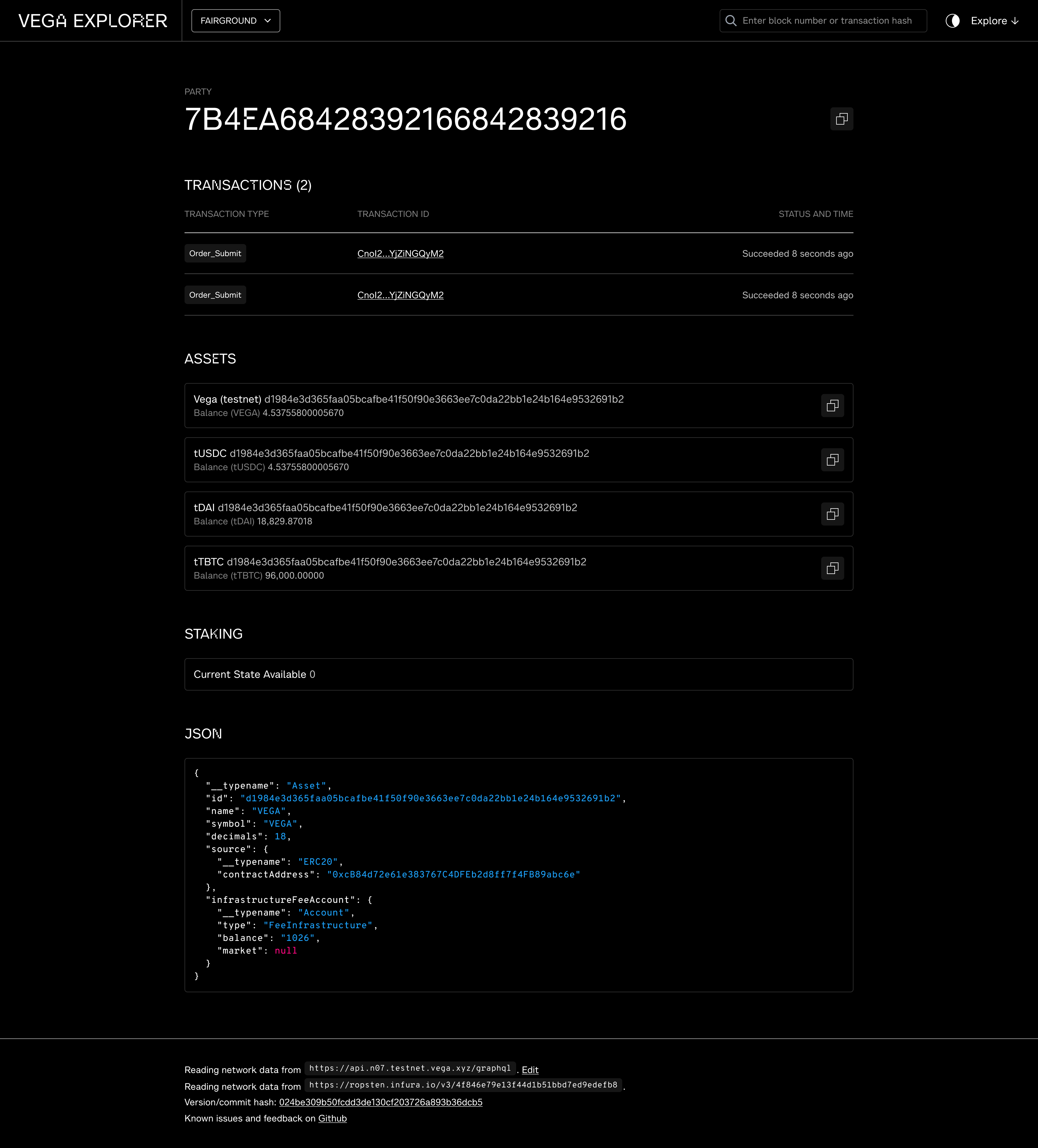 Improve party details view · Issue #1501 · vegaprotocol/frontend-monorepo · GitHub