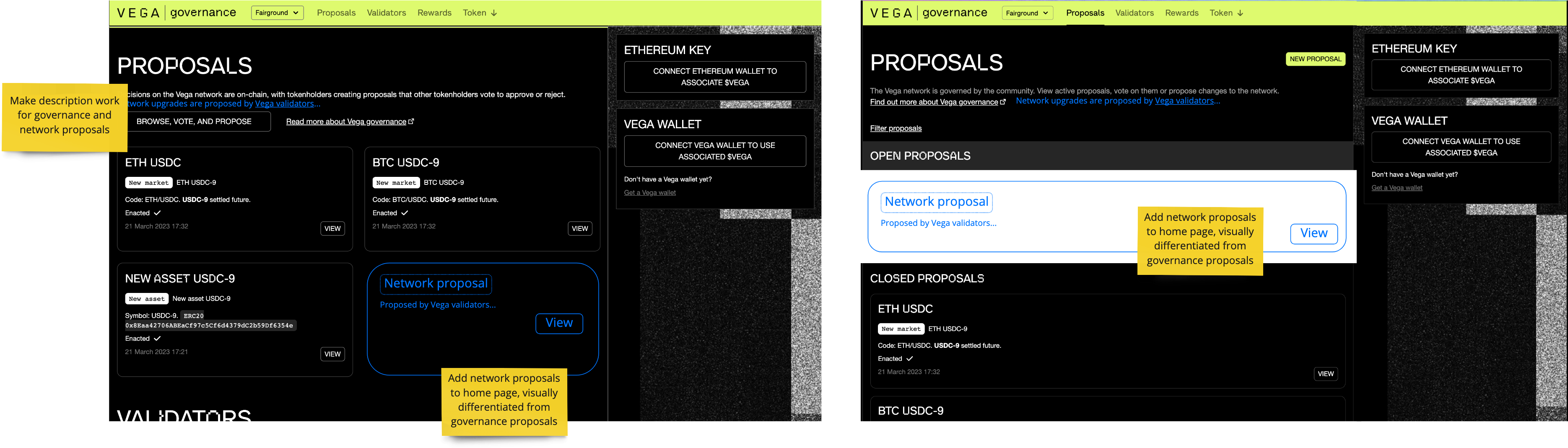 Highlight network upgrade proposals · Issue #3257 · vegaprotocol/frontend-monorepo · GitHub