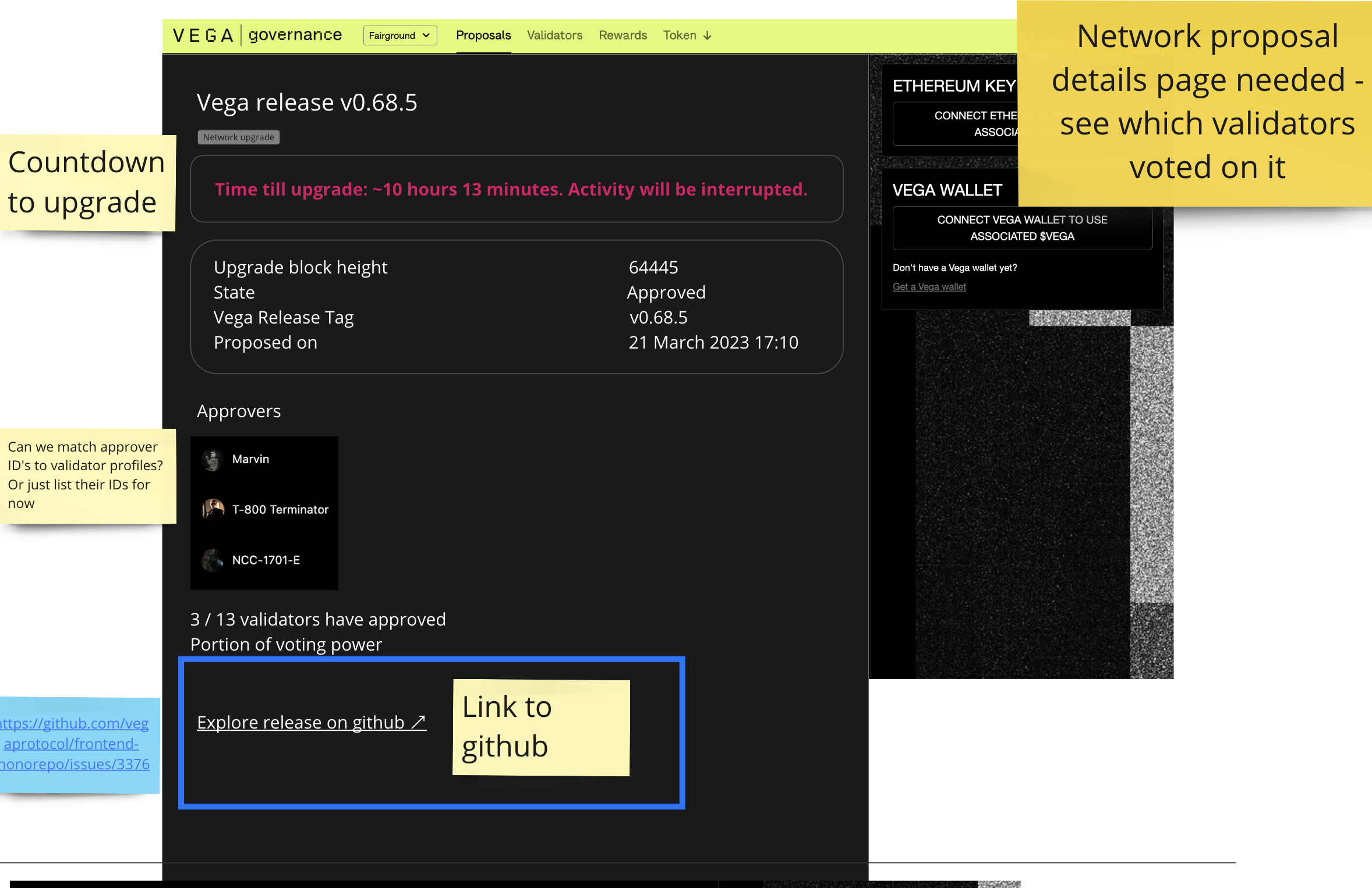 Link to release in github from network upgrade proposal details · Issue #3376 · vegaprotocol ...
