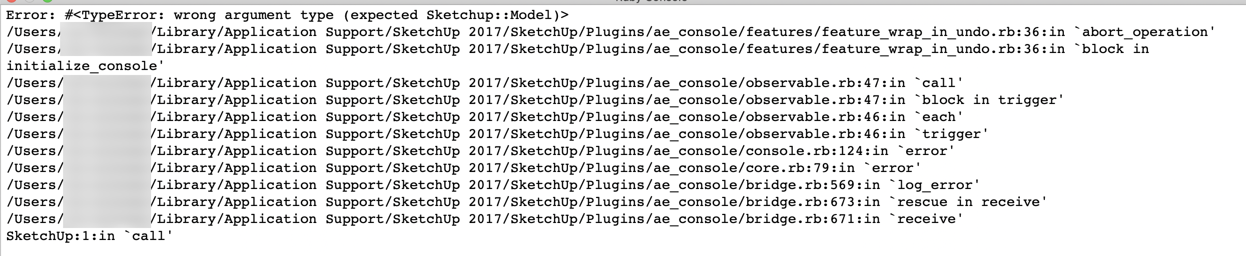 Intro to Sketchup tutorial fails on first step? · Issue #43 · Aerilius/sketchup-console-plus ...