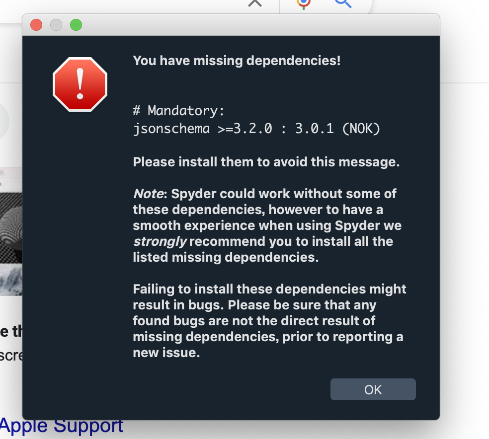 Showing dpendencies error · Issue #16037 · spyder-ide/spyder · GitHub