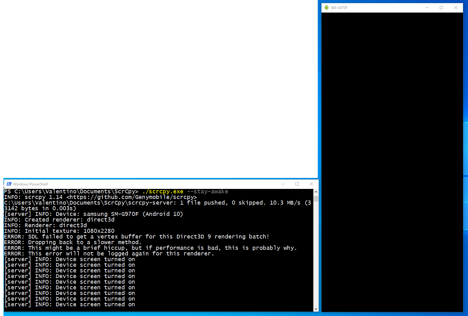 Screen not waking up · Issue #1590 · Genymobile/scrcpy · GitHub