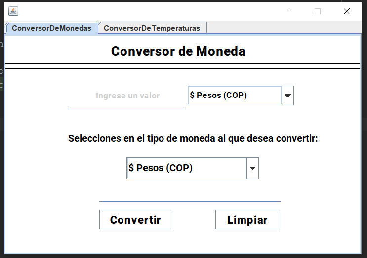 GitHub - sebastiancharris21/ConversorDeMonedaONE