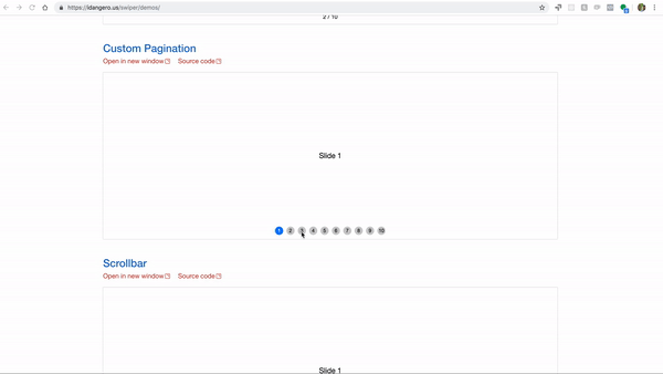Pagination Bullet Event not sliding to correct slide · Issue #3015 · nolimits4web/swiper · GitHub