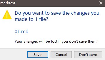 not change file, but show save of prompt. · Issue #2766 · marktext/marktext · GitHub