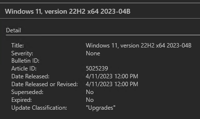 Windows 11 Upgrade Seen as Optional Update · Issue #5 · alaurie/WimWitchFK · GitHub