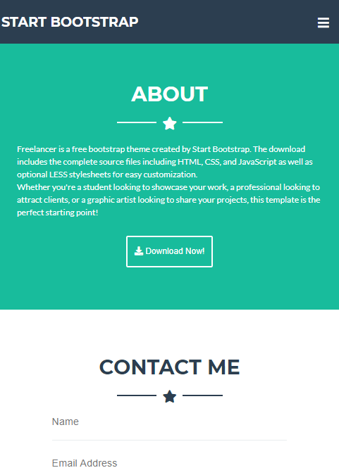 GitHub - caner0zkan/StartBootstrap_Freelancer_Example