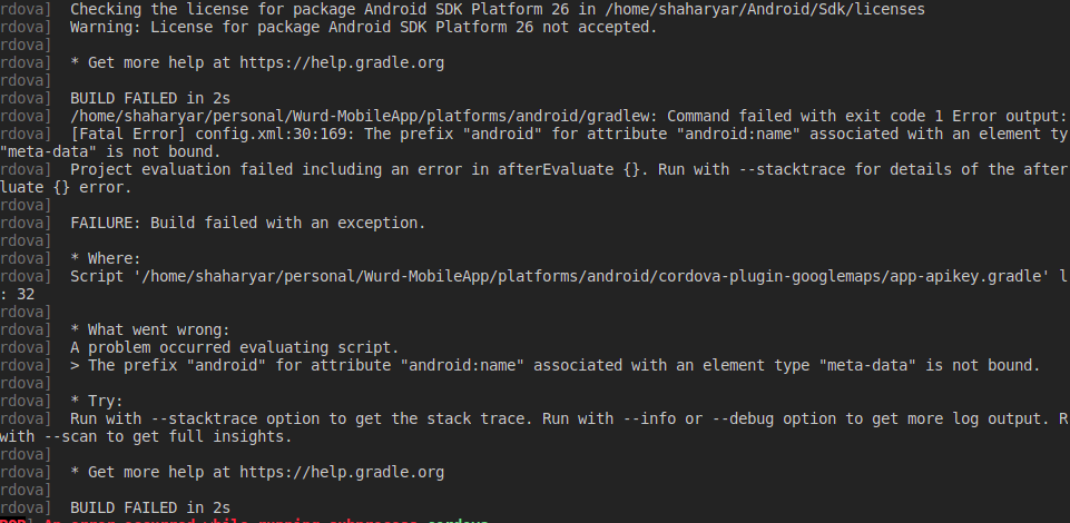 Build Failed · Issue 954 · Transistorsoftcordova Background Geolocation Lt · Github