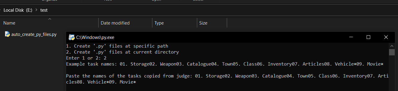 GitHub - AsenAsenov1/script-to-create-py-files: Create ".py" files based on input data.