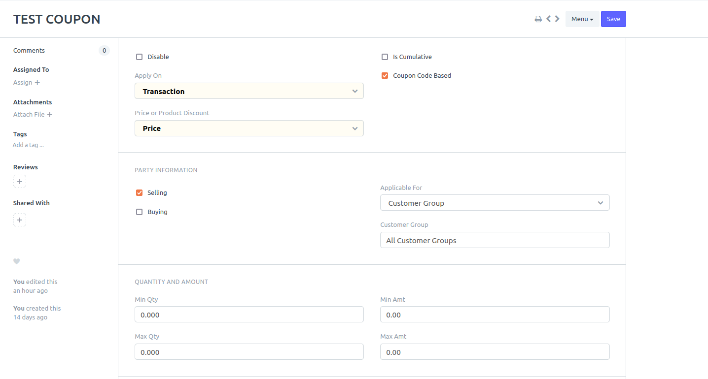 Bug in coupon code handling · Issue #27591 · frappe/erpnext · GitHub
