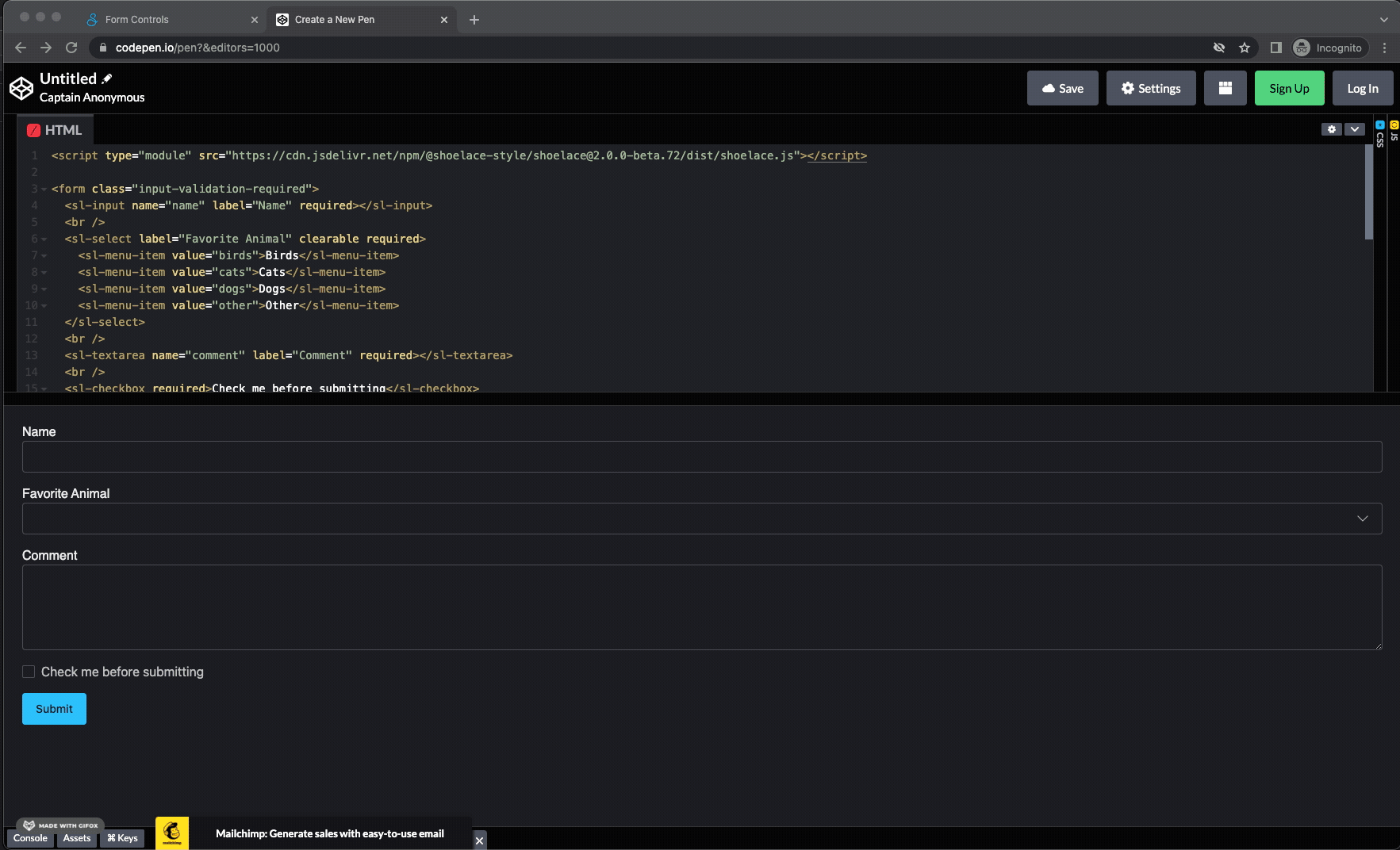 Form constraints don't appear to block form submit · Issue #718 ...