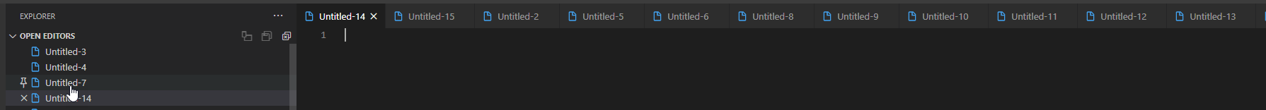 Pinned tabs do not scroll top bar when switched to active tab · Issue #110035 · microsoft/vscode ...